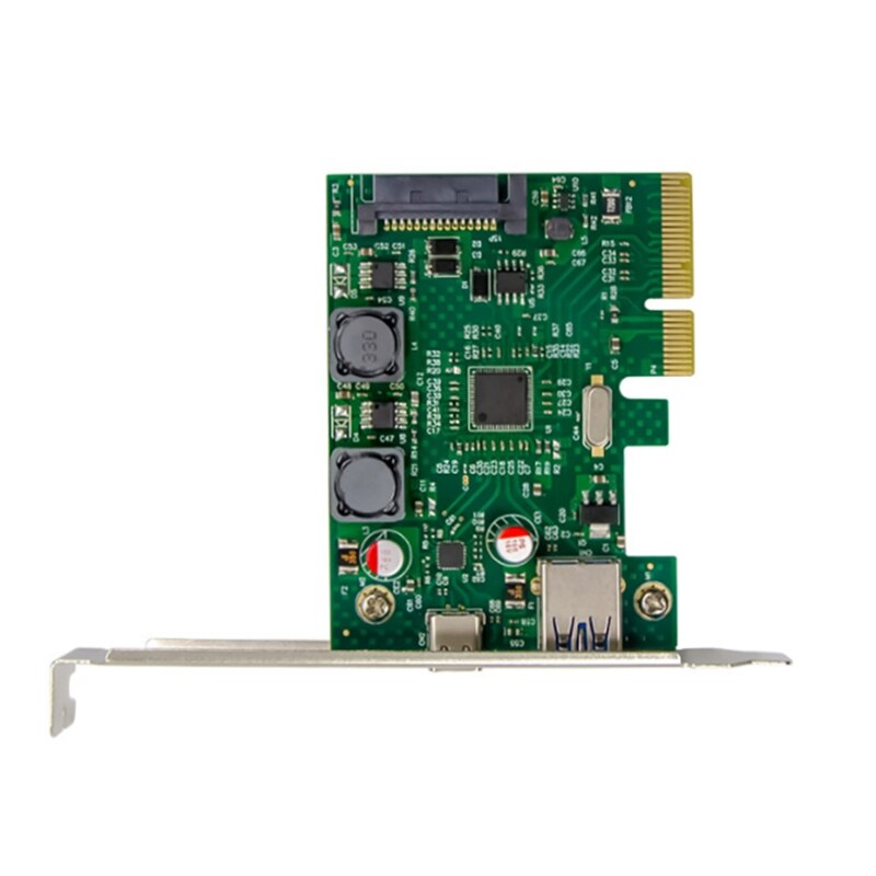 ASM3142 PCI-E X4 Type C+A Super Speed Dual Port US... – Grandado