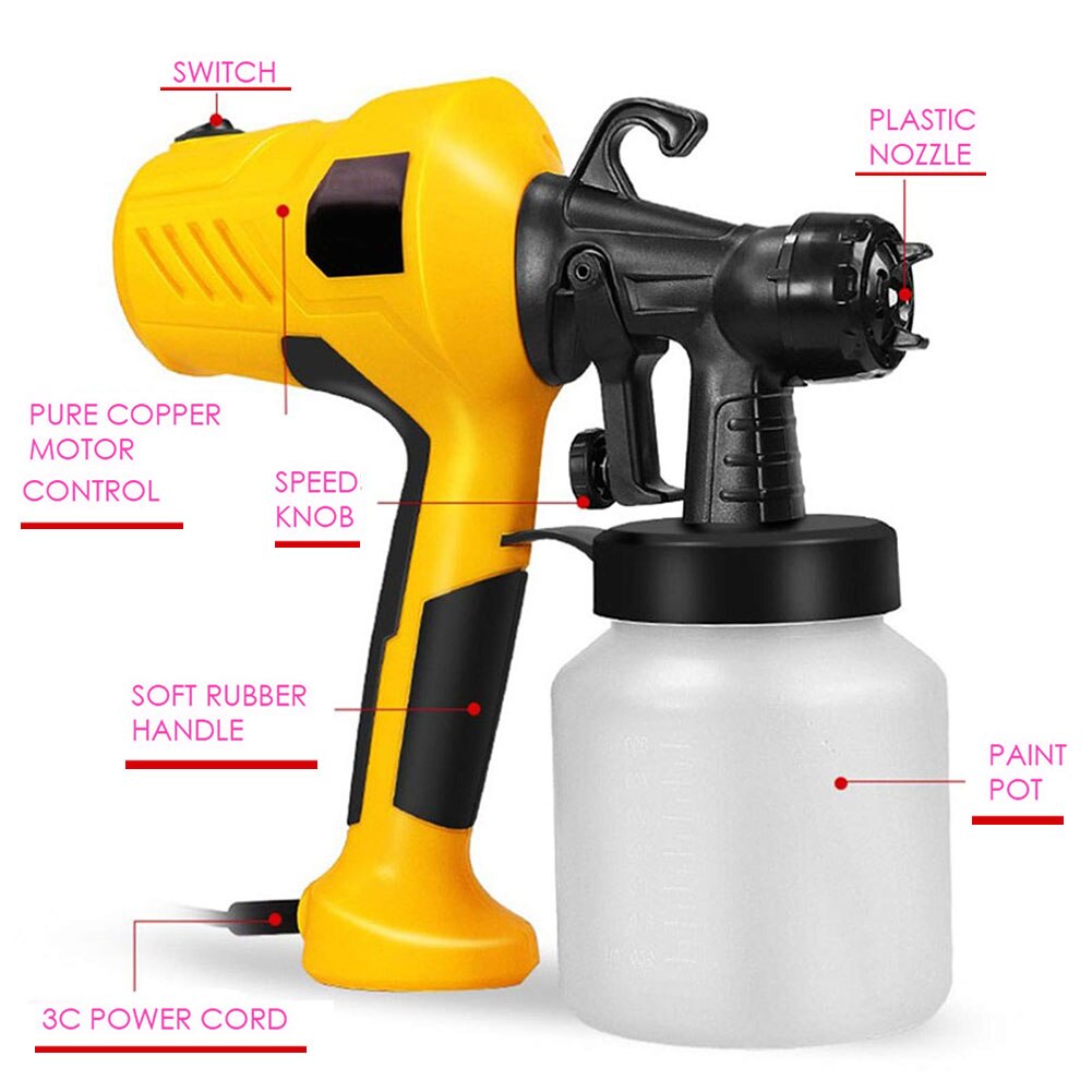 Electric Spray Gun Durable Practical Classic Paint... – Vicedeal