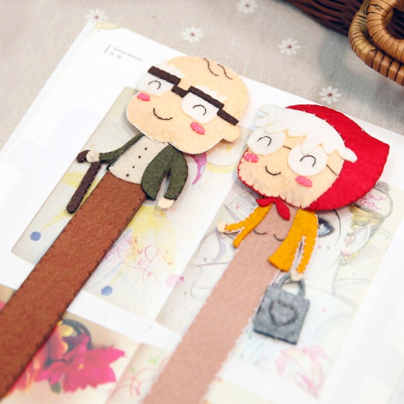 2pcs/set Couple Bookmark Felt DIY Package Couple B... – Grandado