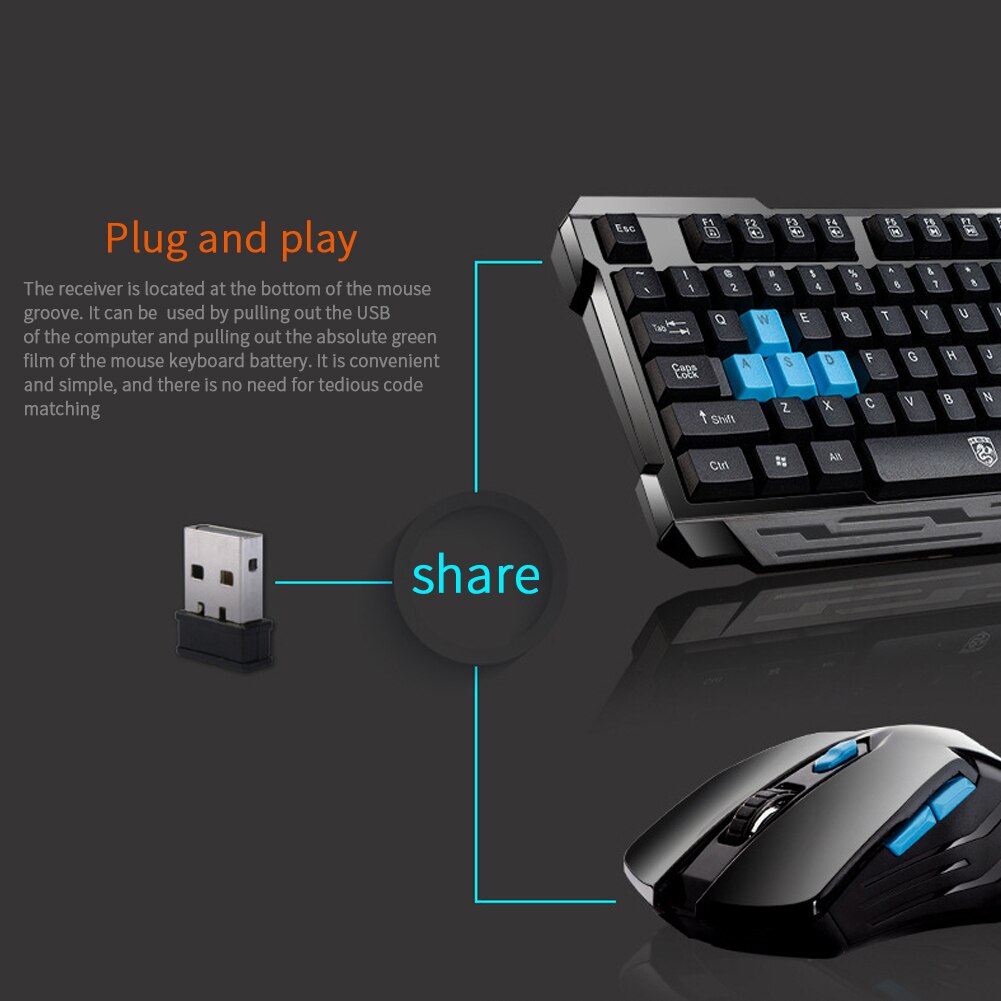 For Desktop PC 2.4GHz Plug And Play Internet Cafe ... – Grandado