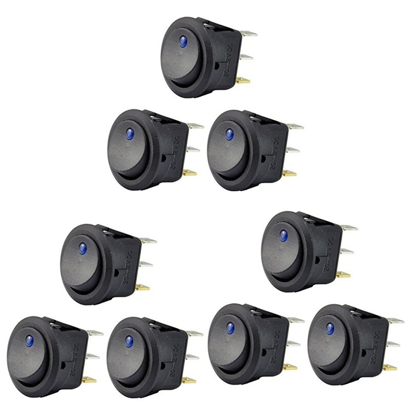 9Pc 12V 20A Rocker Toggle Led Schakelaar Blauw Lic... – Vicedeal