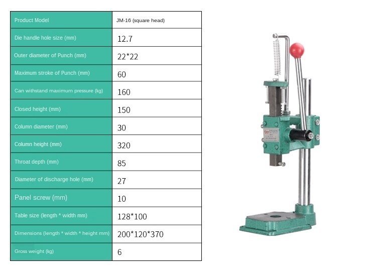 JM-16 Small Manual Press, Desktop, Hand Beer Machi... – Vicedeal