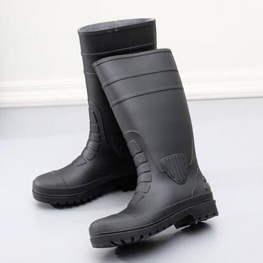 knee high shoes fall slip on mens rubber rain boot... – Vicedeal