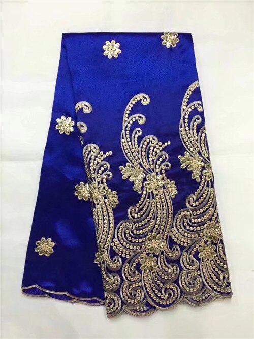 African George Wrapper Blue George Lace Fabric Afr... – Grandado