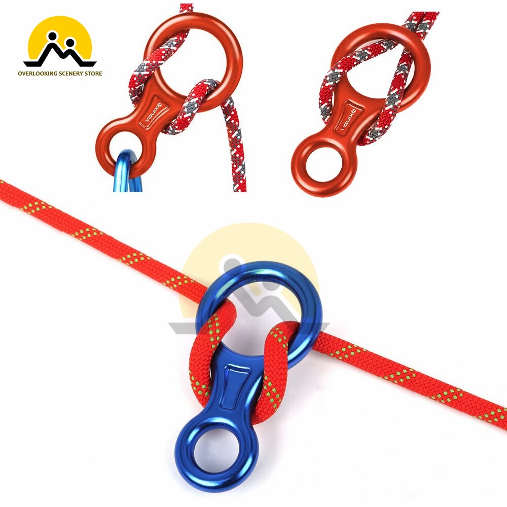 Rock Climbing 8-Shape Eight Ring Abseiling Device ... – Grandado