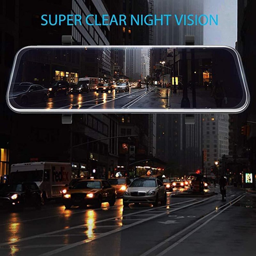 Full-Screen Lcd Rearview Mirror Front And Rear Car... – Vicedeal