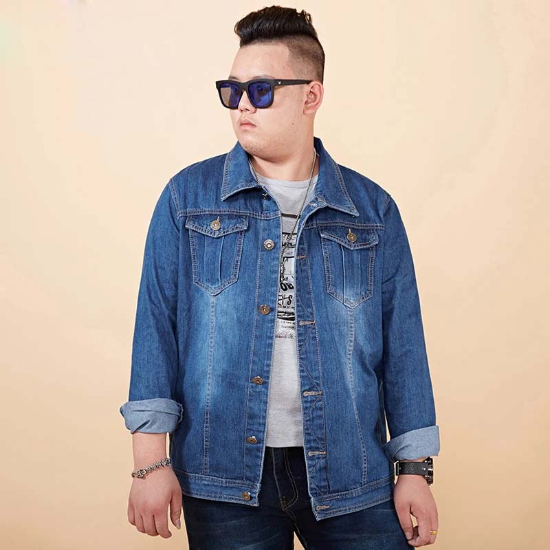 Men's denim jacket XL 5XL 6XL 7XL 8XL autumn c... – Grandado
