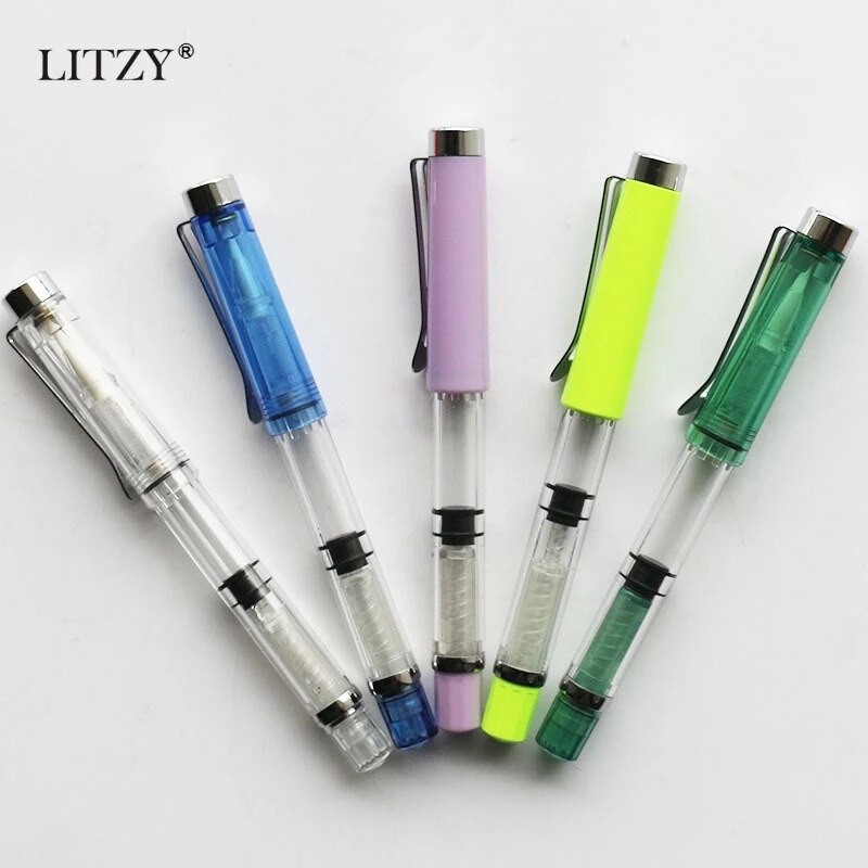 Fountain Style Transparent Brush Pen Refillable In... – Vicedeal