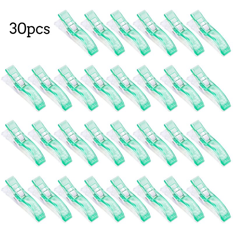 LMDZ 30/50PCS Multicolor Plastic Clips Fabric Clam... – Grandado