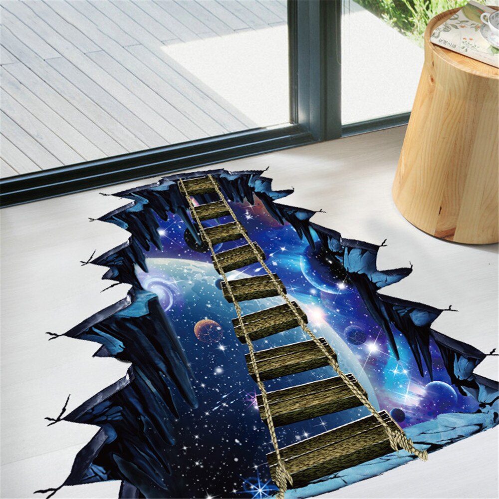 3D Star Series Floor Wall Sticker Removable Mural ... – Grandado