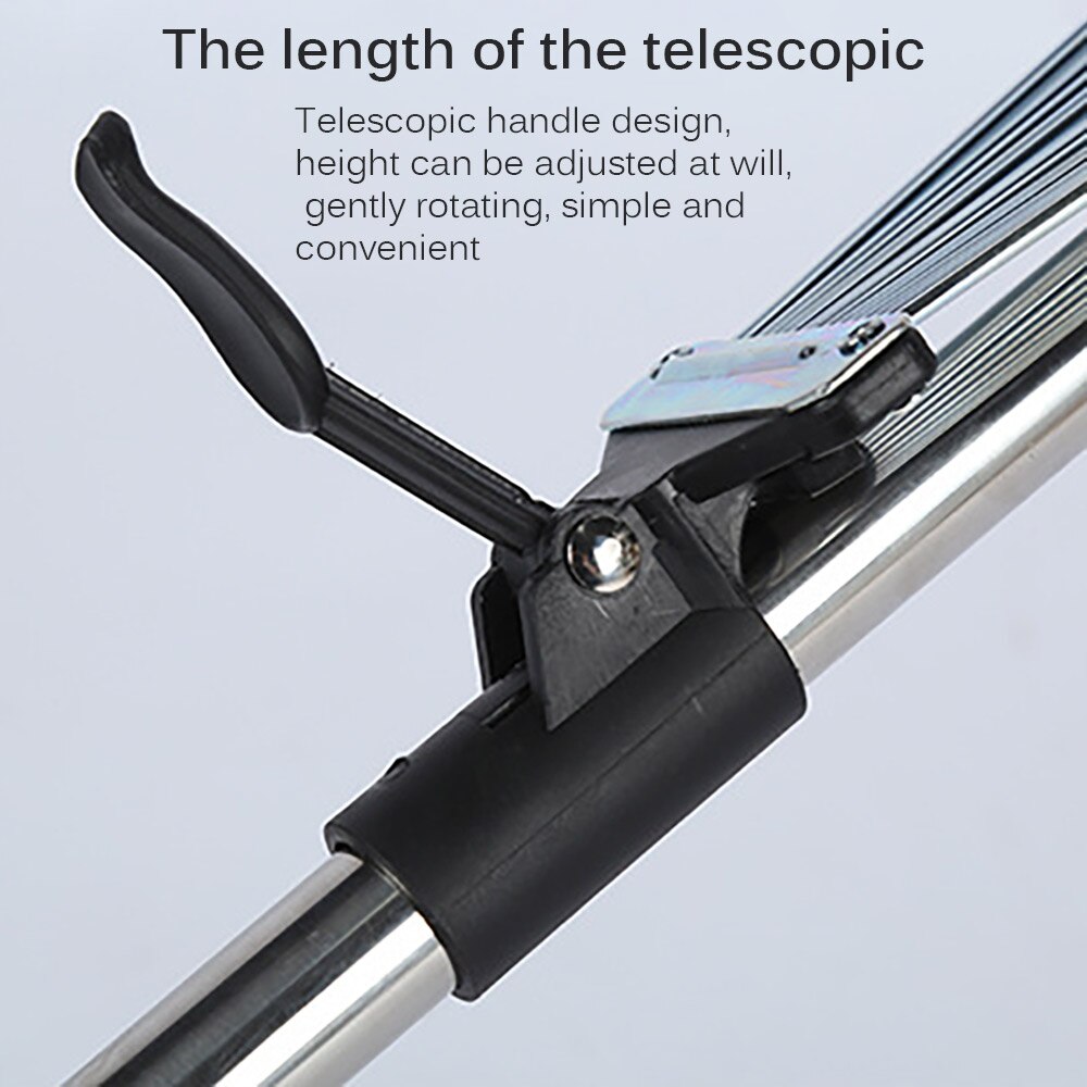 Stainless Steel Telescopic Rake Adjustable Folding... – Vicedeal