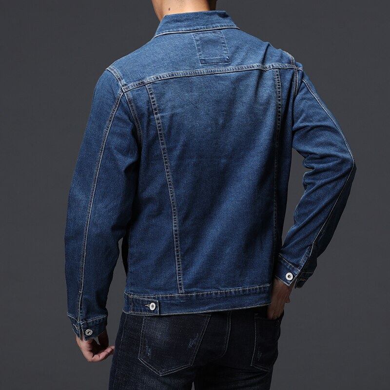 Men's Spring Autumn Large Size 4XL Denim Jacket Ko... – Grandado