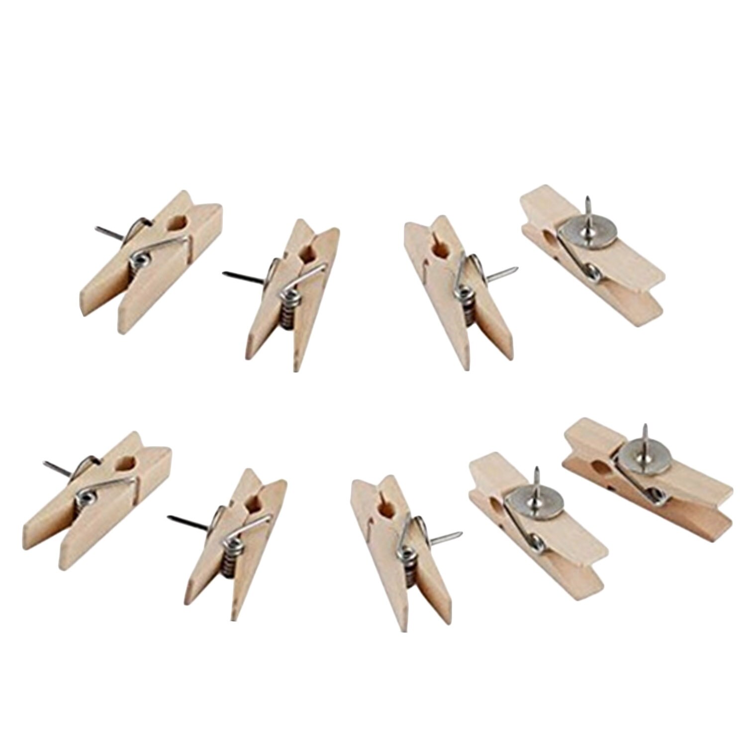50PCS 3.5cm Wooden Push Pins Clips for Home Office... – Grandado