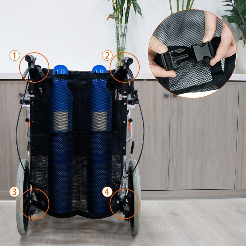 Wheelchair Oxygen Cylinder Bag Net Cloth Portable ... – Grandado
