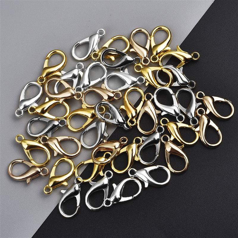 40pcs/lot Stainless Steel Gold Lobster Clasp Hooks... – Grandado
