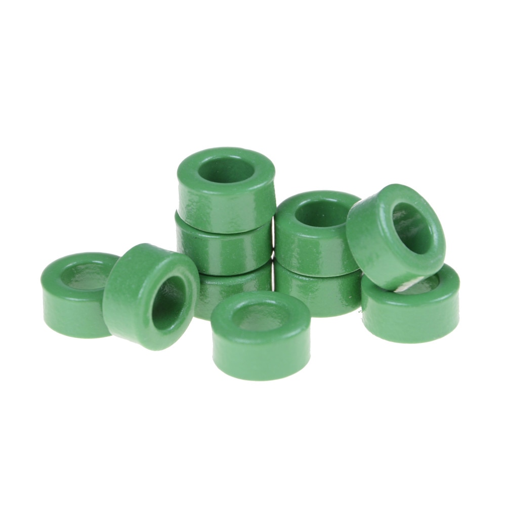 10 Pcs 10mm x 6mm x 5mm Inductor Coils Green Toroi... – Grandado