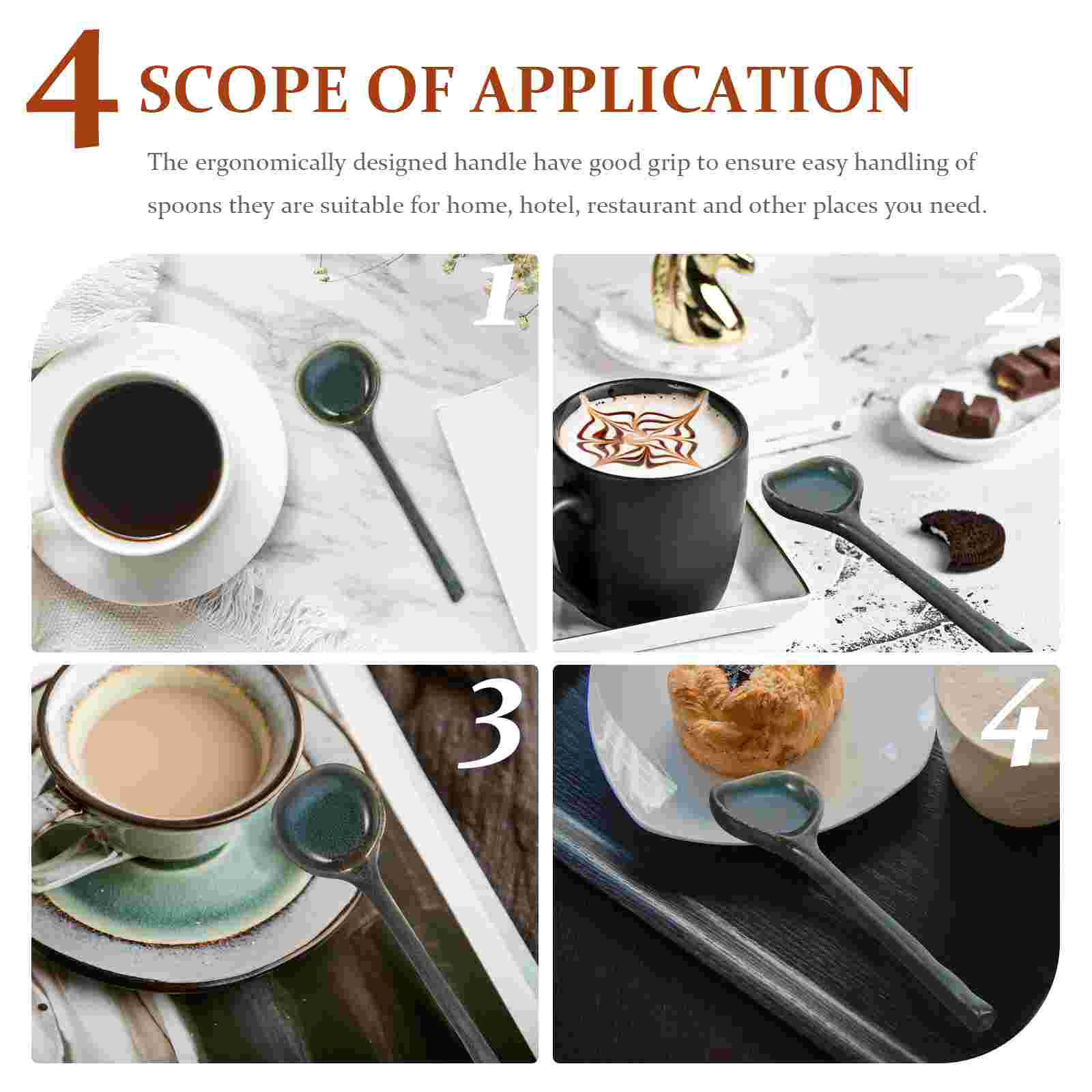 Ceramic Soup Spoon Practical Large Scoop Porridge ... – LovingPrices