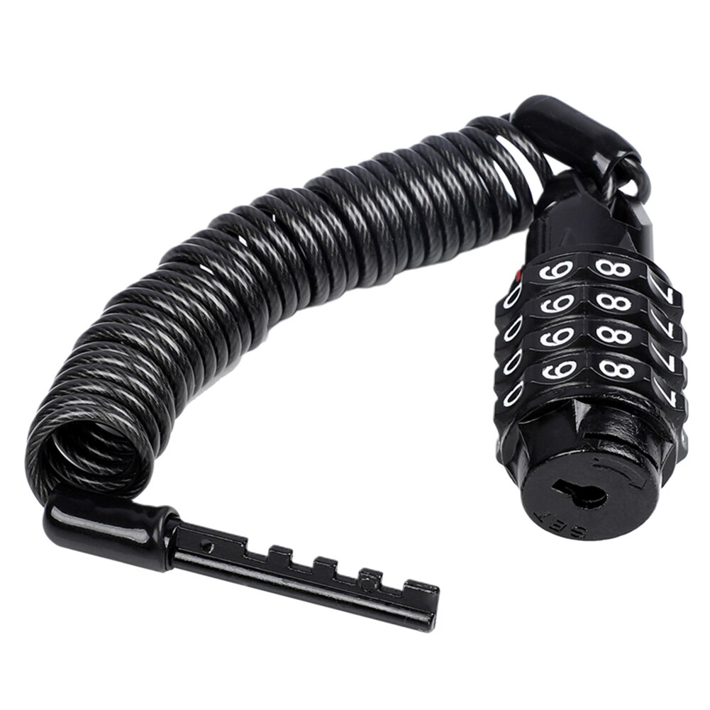 4 Digit Anti Theft Flexible Password Cable Lock Bi... – Vicedeal