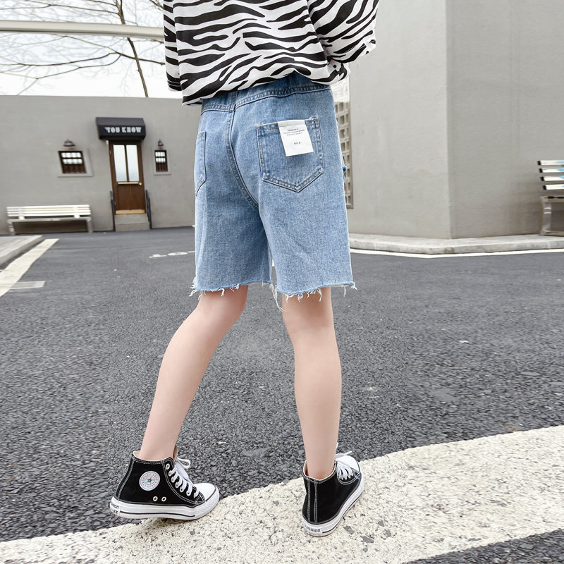 Teen Meisjes Ripped Shorts Met Gat Nieuwkomers Zom... – Vicedeal