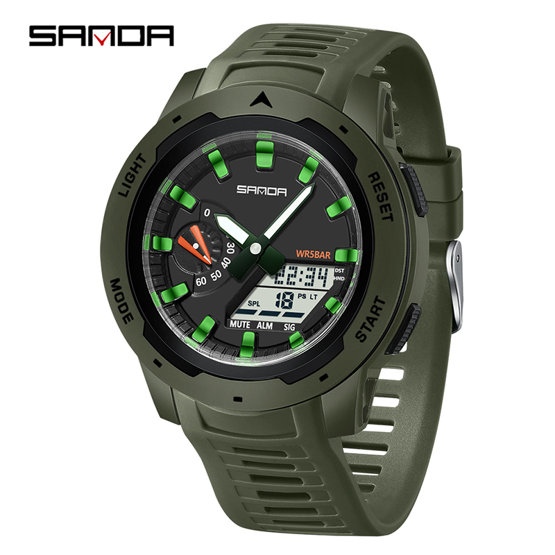 SANDA 3360 Electronic Watch Students Multi-functio... – Vicedeal