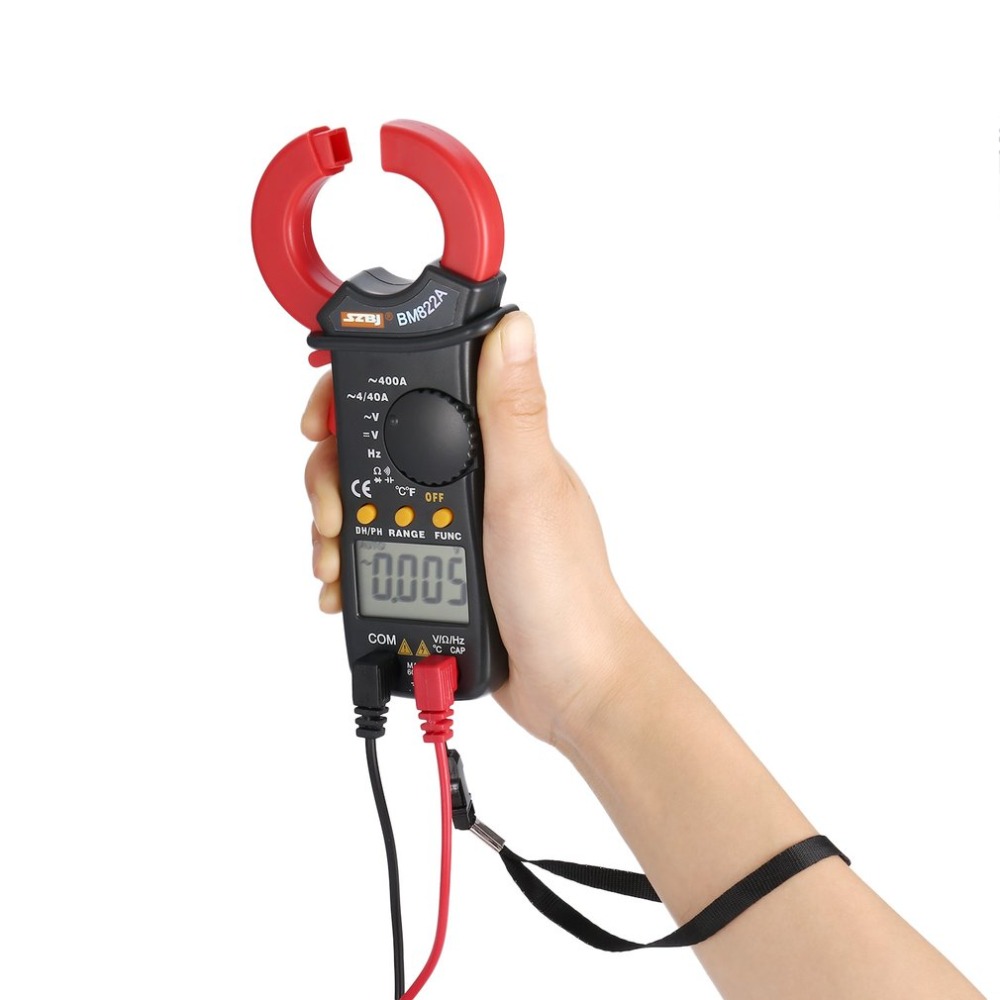 SZBJ BM822A Digital DC/AC Clamp Multimeter 400A Au... – Grandado