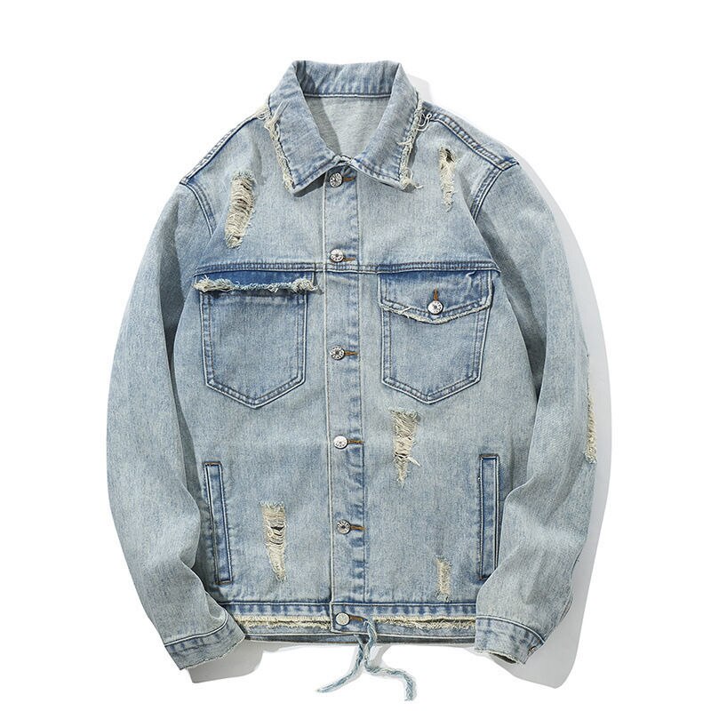 Streetwear Vetement Denim Jacket Homme Vintage Men... – Grandado