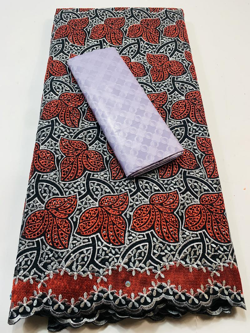 Guinea Bazin Rihce Brode Fabric with 100% Cotton S... – Grandado