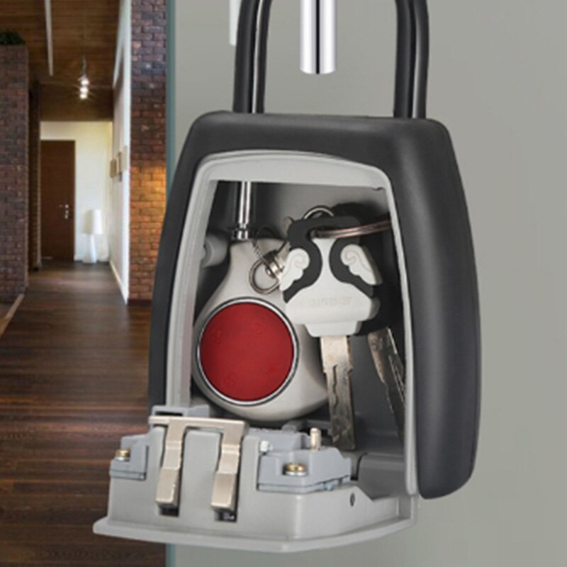 Password Key Box Grey Four-Digit Password Lock Pad... – Grandado