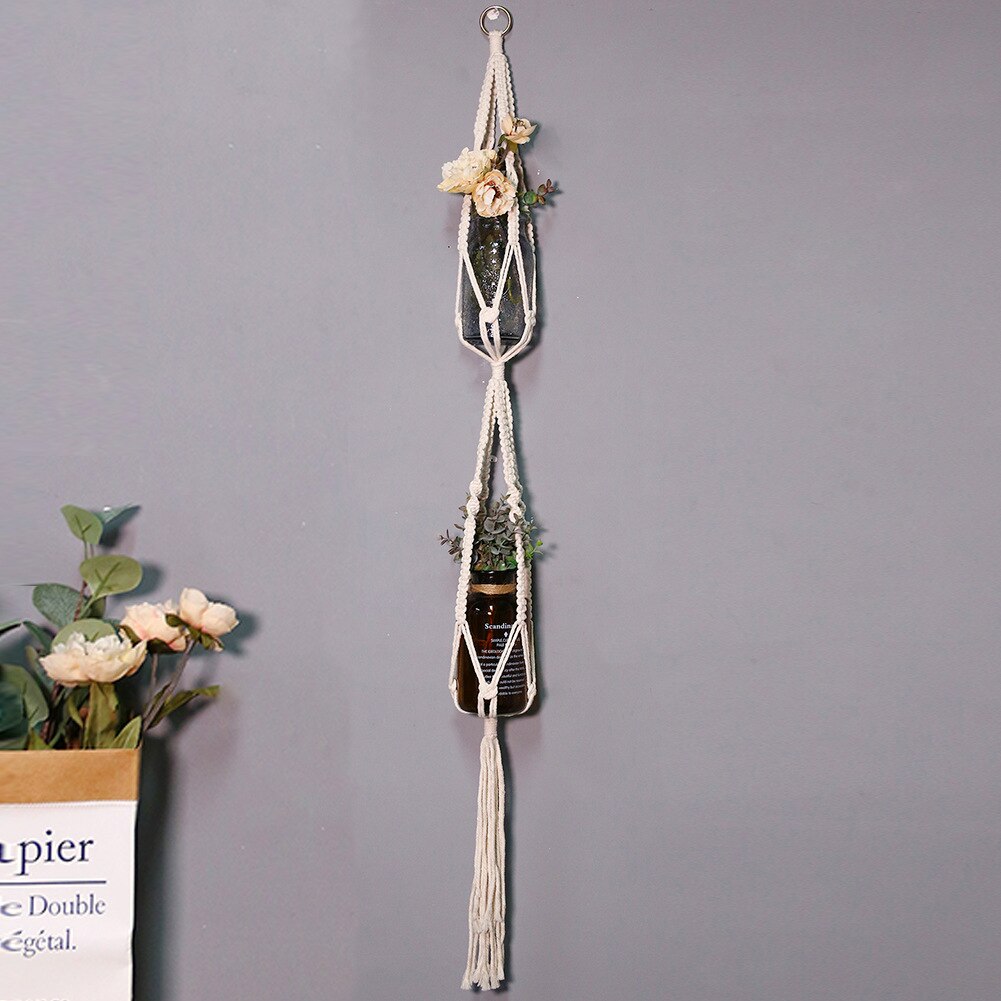 sales 100% handmade macrame plant hanger flower /p... – Vicedeal