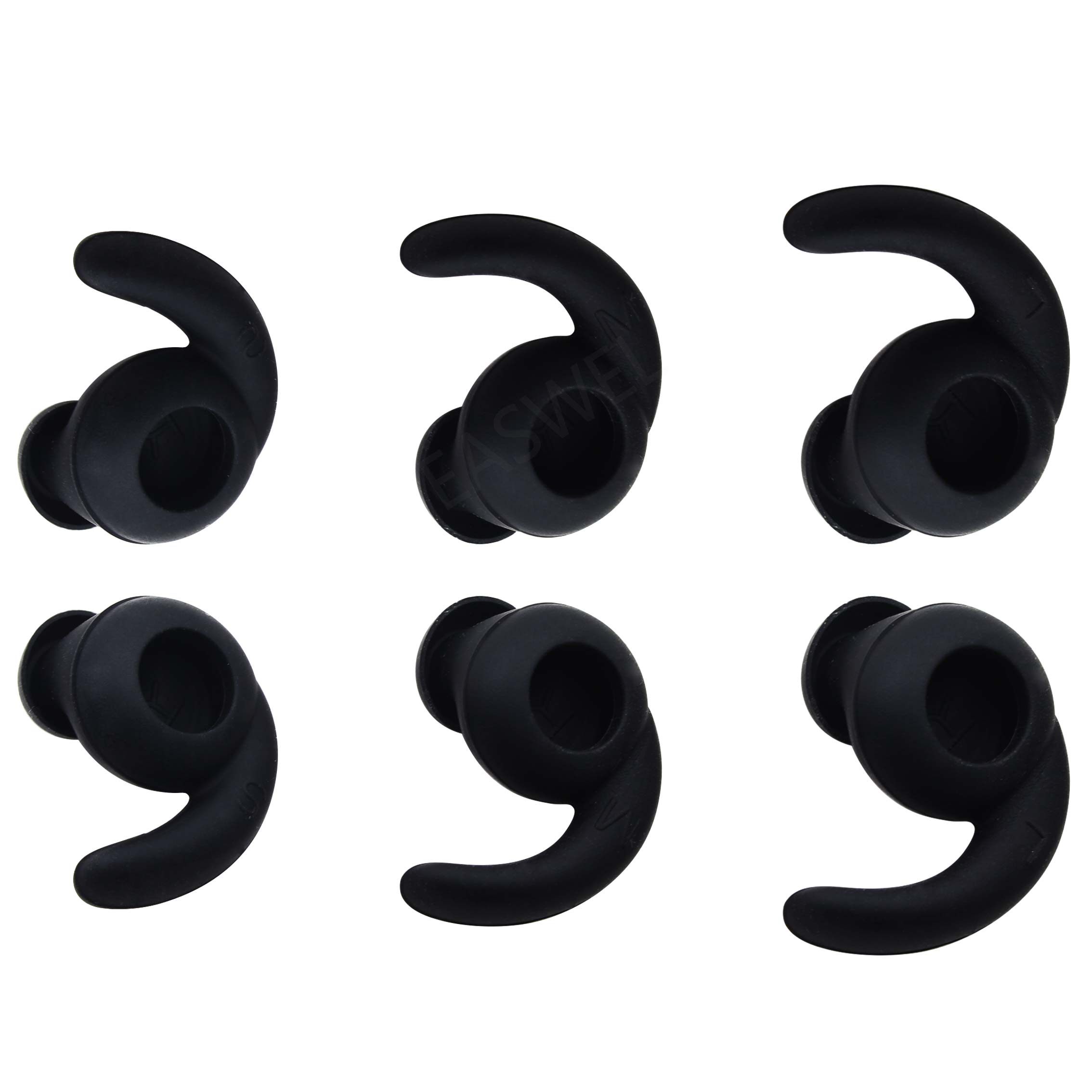 3 Pairs Rubber Silicone Earpiece In-ear Earphone E... – Grandado