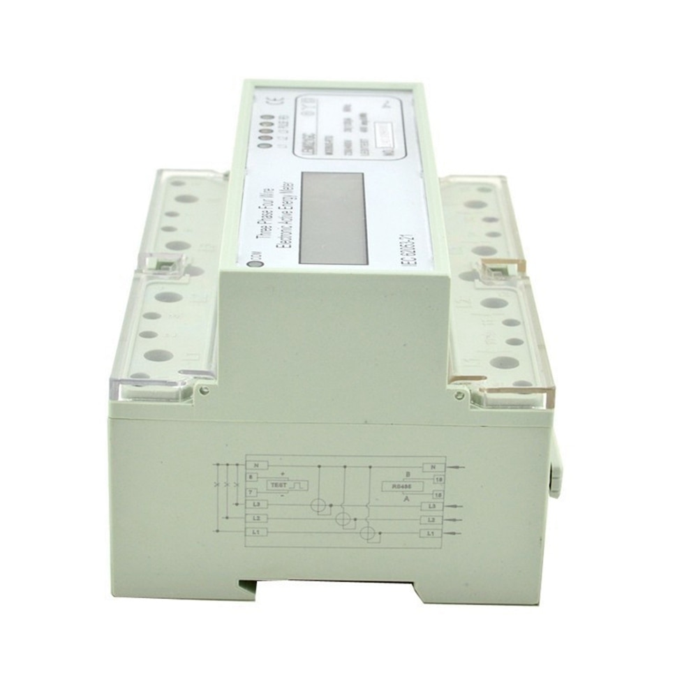 Din Rail Three Phase Energy Meter Portable Digital... – Grandado