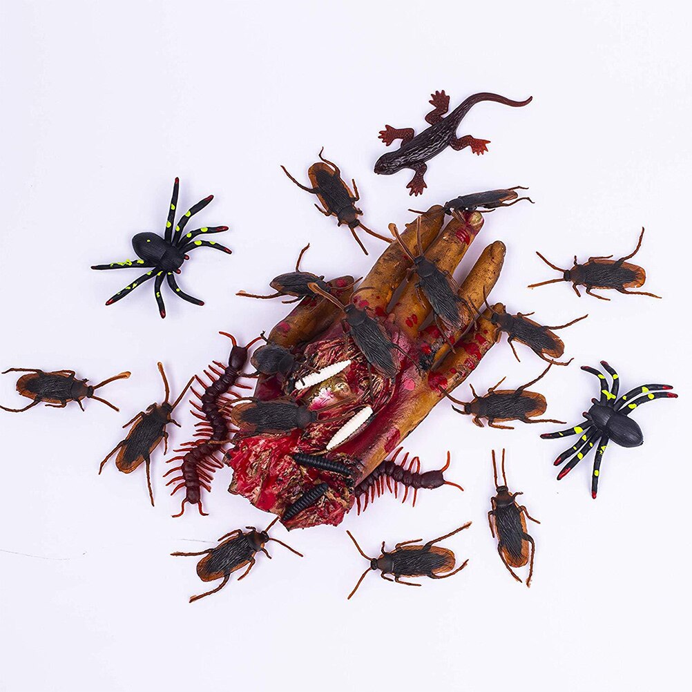 160Pcs Portable Scary Cockroach Spider Toys Animal... – Vicedeal