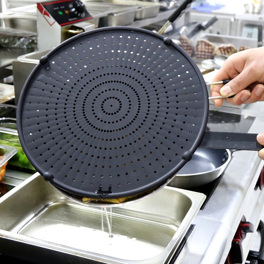 Silicone Splatter Screen Nonstick Oil Grease Pan L... – Grandado