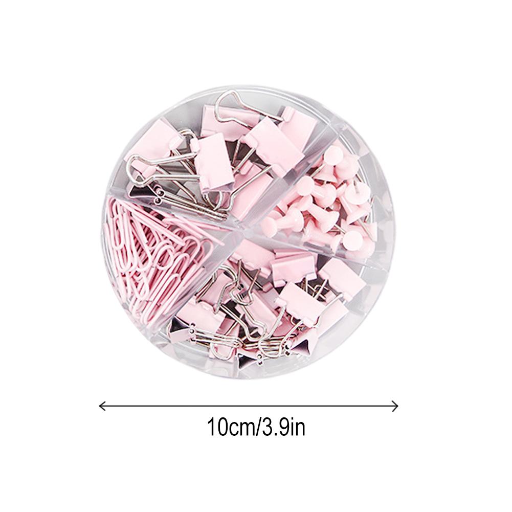 72Pcs Binder Clips Paper Clips Push Pins Setswith ... – Grandado