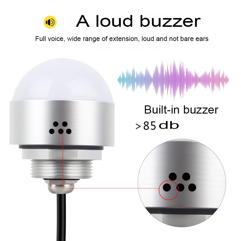 LED MINI Tricolor Warning Light 3W 24V Waterproof ... – Grandado