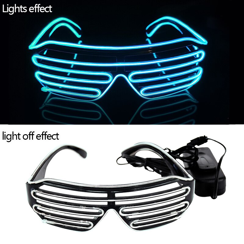 LED Glowing Neon Glasses Halloween Christmas Party... – Vicedeal