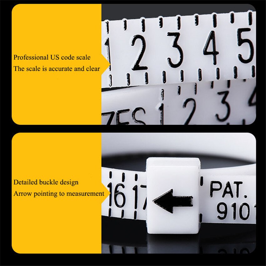 17mm Ring Measuring Ruler US Code Ruler Ring Measu... – Grandado