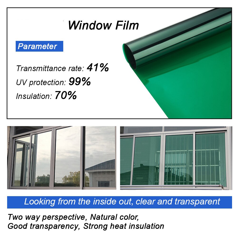 100cm x 8m 41% VLT Green House Window Foil Tints U... – Vicedeal