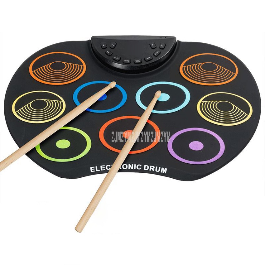 Portable Mini Digital Electronic Drum Kit 9 Drum P... – Vicedeal