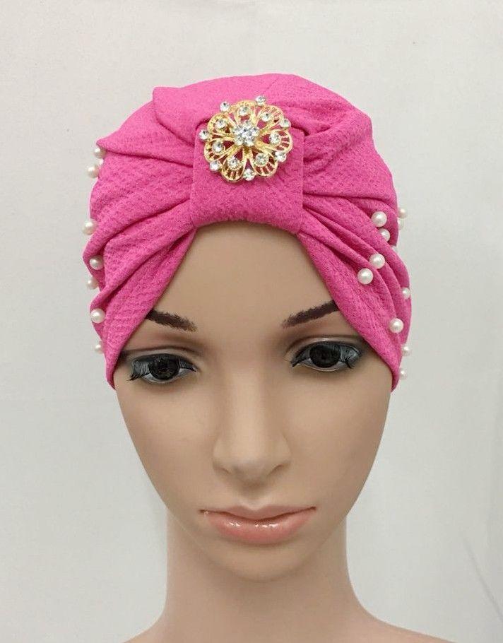Islamic Women Bonnet Chemo Cancer Hat Muslim Beani... – Grandado