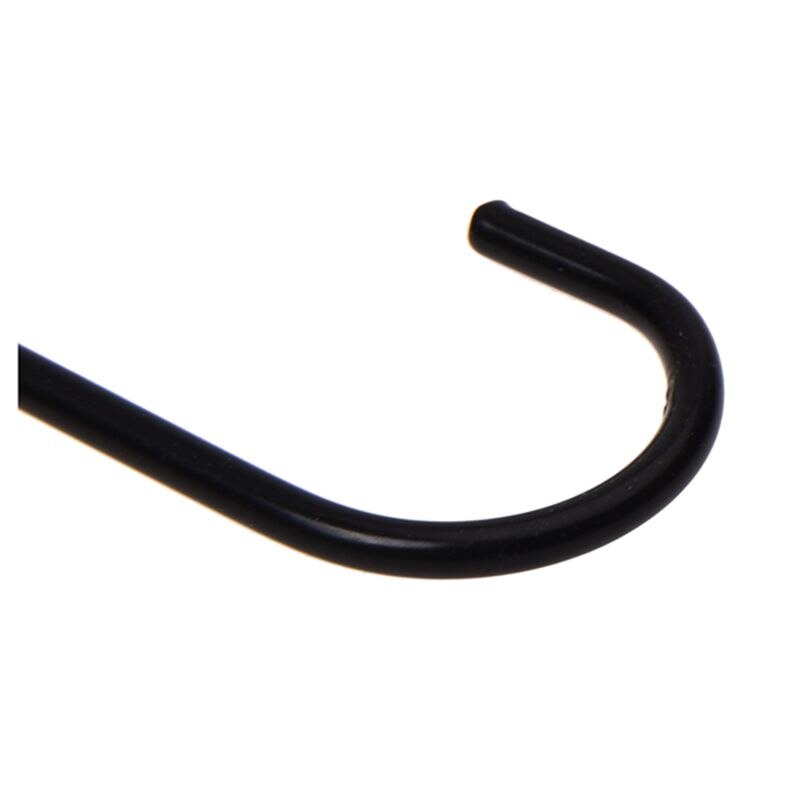 1 x 3 "s-formet metalkrog --- sort – Grandado