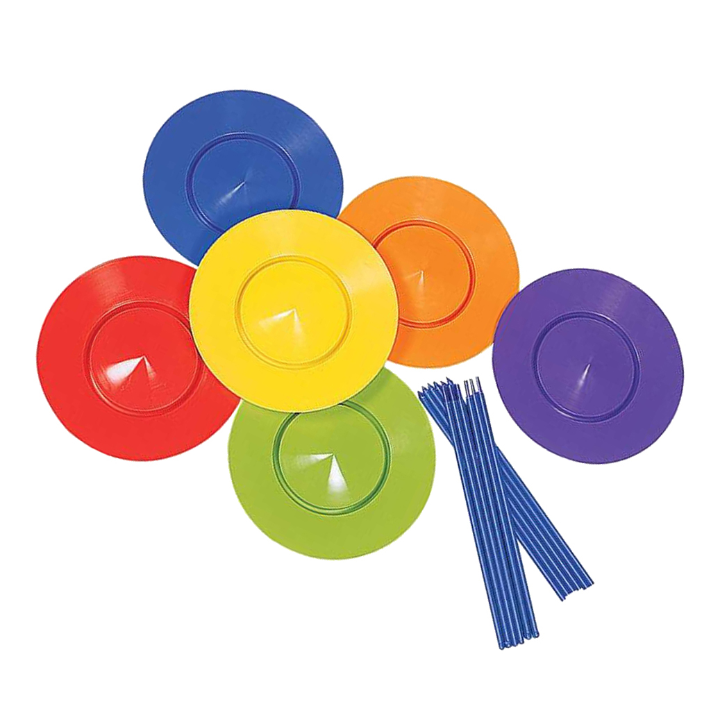 Fun Spinning Juggling Plates Sticks Prop Clown Cir... – Vicedeal