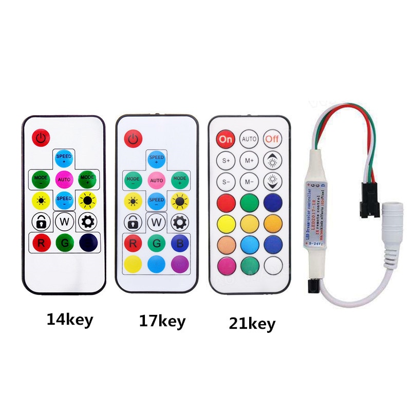 Led Pixel Controller DC5V-24V 14key/17key/21key Fe... – Vicedeal