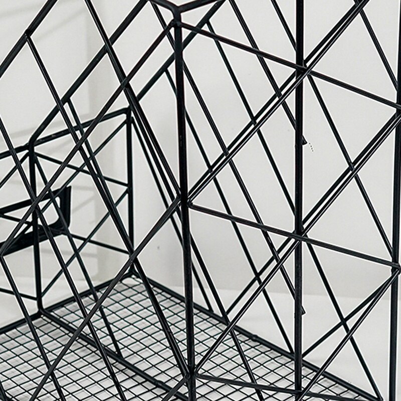 2 Sections azine File Stand Holder Desk Metal Orga... – Grandado