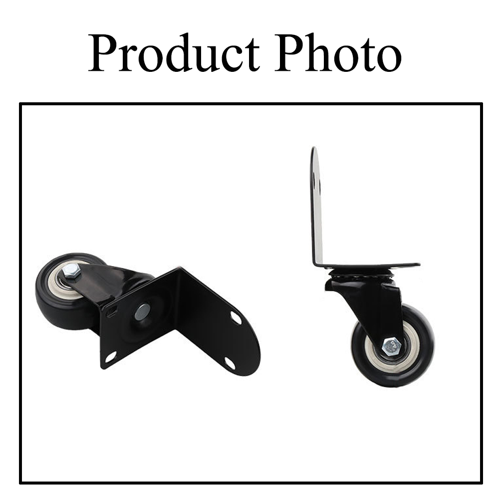 L-Shaped Bracket Caster Rolling Wheel 2'' Furnitur... – Vicedeal