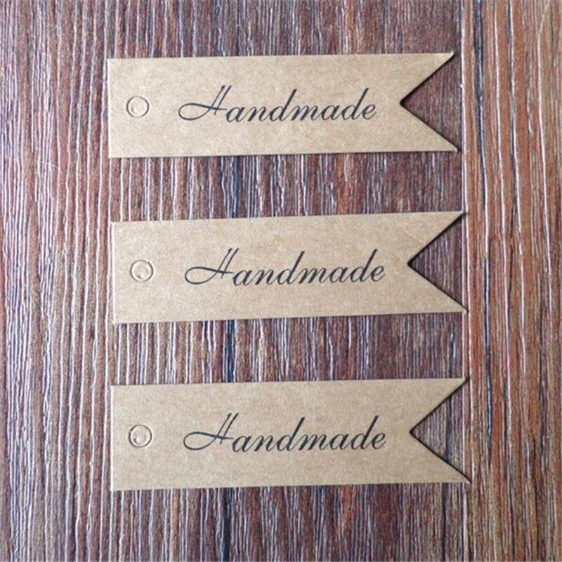 100Pcs Kraft Papier Tags Verpakking Tags Handgemaa... – Grandado