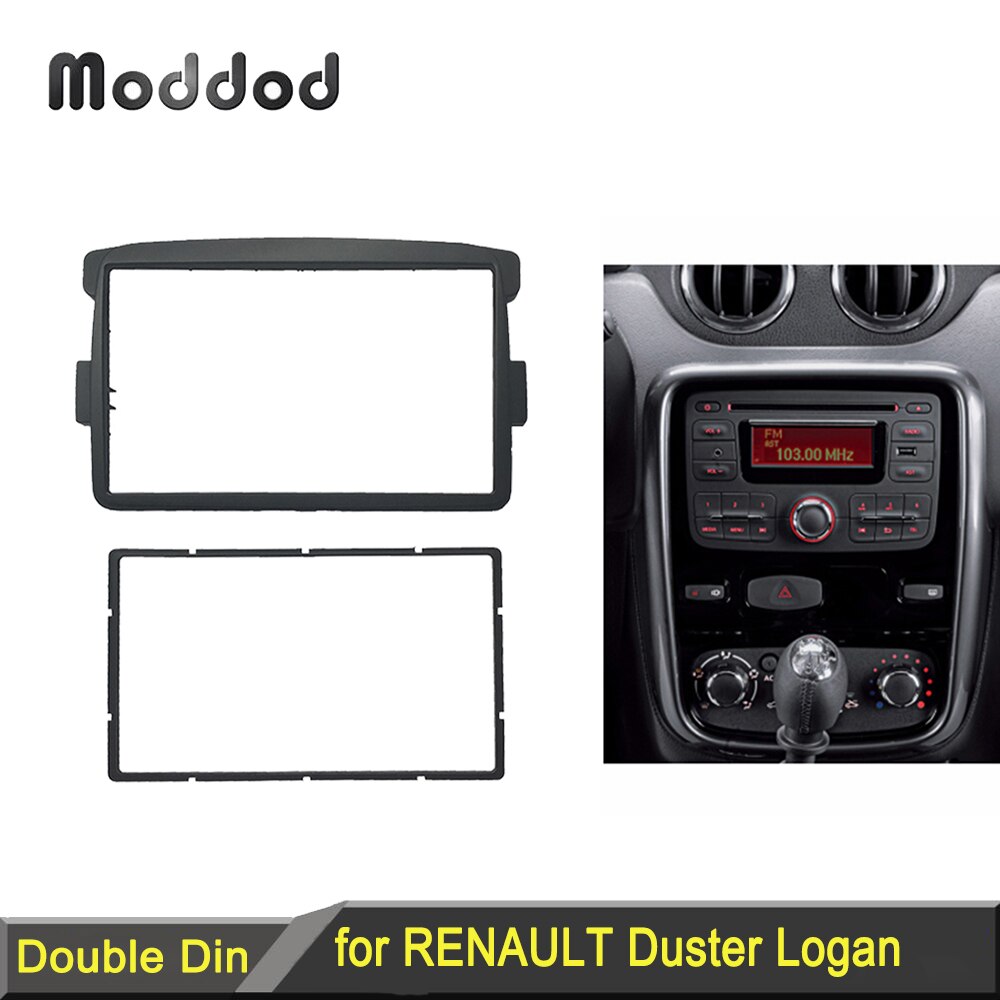 2 Din Radio Fascia Voor Renault Duster Logan Sande... – Vicedeal