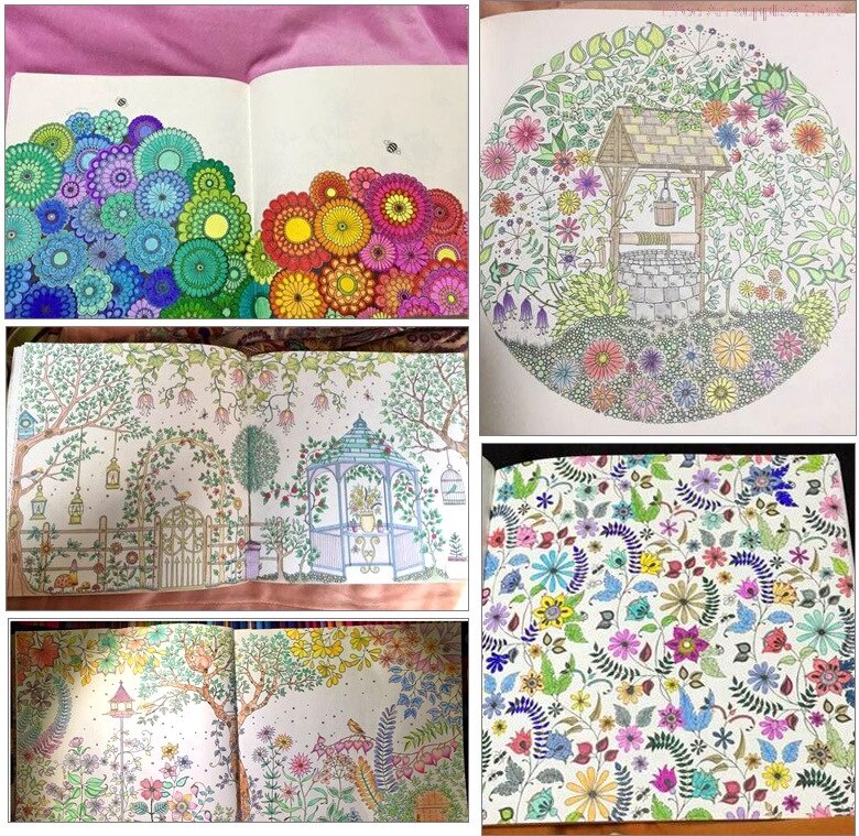 Fantasy Dream 25X25CM 48Sheets Coloring Books Draw... – Grandado