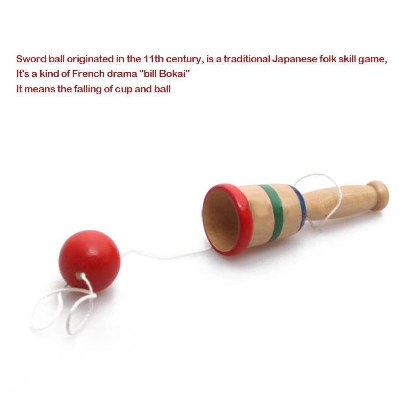 Wooden Skill Sword Cup Ball Games Toy Fashionable ... – Grandado