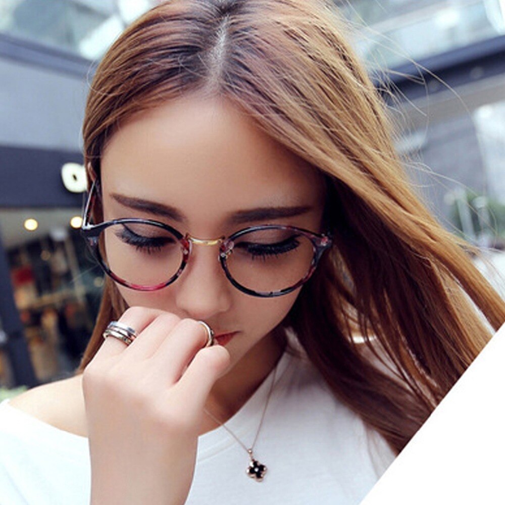 Vintage Women Nerd Glasses Frames Clear Resin Lens... – Grandado